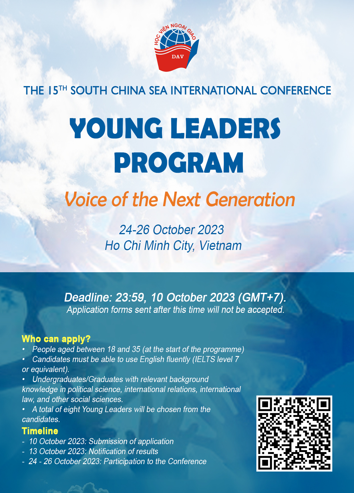 Young Leaders Program 2023 | CALL FOR APPLICATION – scsc ...