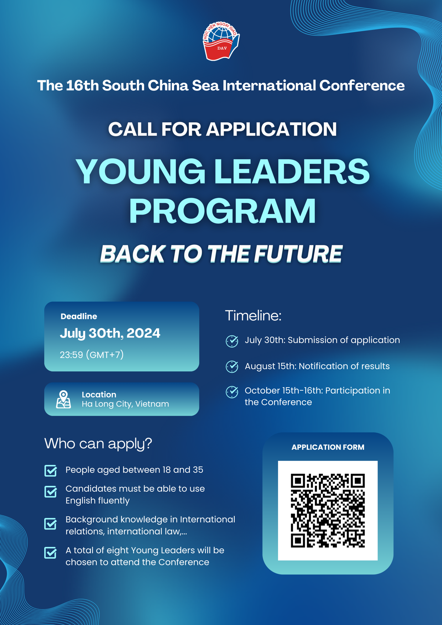 [Young Leaders Program 2024 | CALL FOR APPLICATION] – scsc.nghiencuubiendong.vn